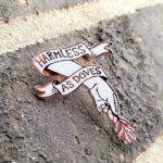 “Harmless as Doves” hard enamel pin – Fruit Phantom
